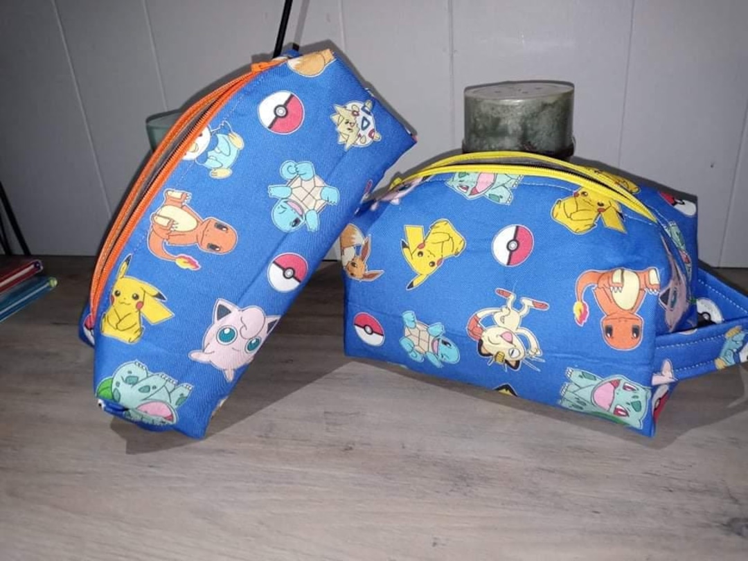 Pokemon Themed Toiletry Bag, Storage Bag, Travel Bag, Pencil Bag ...