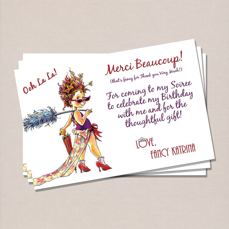 Fancy Thank You Card - Etsy