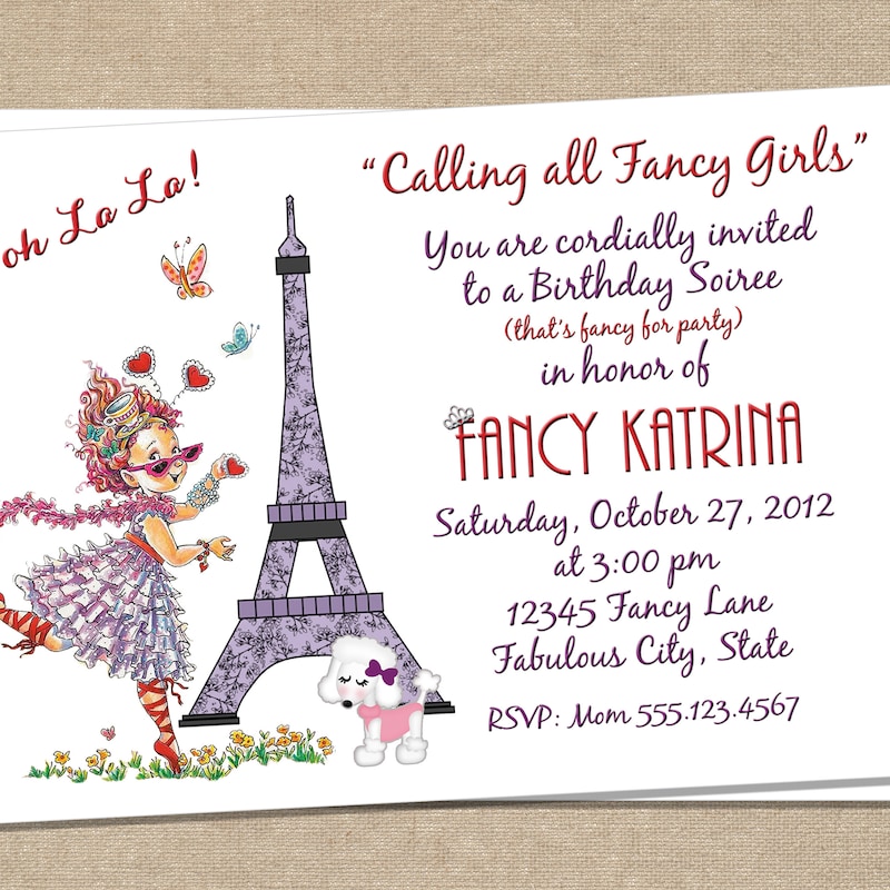 Fancy Nancy - Etsy