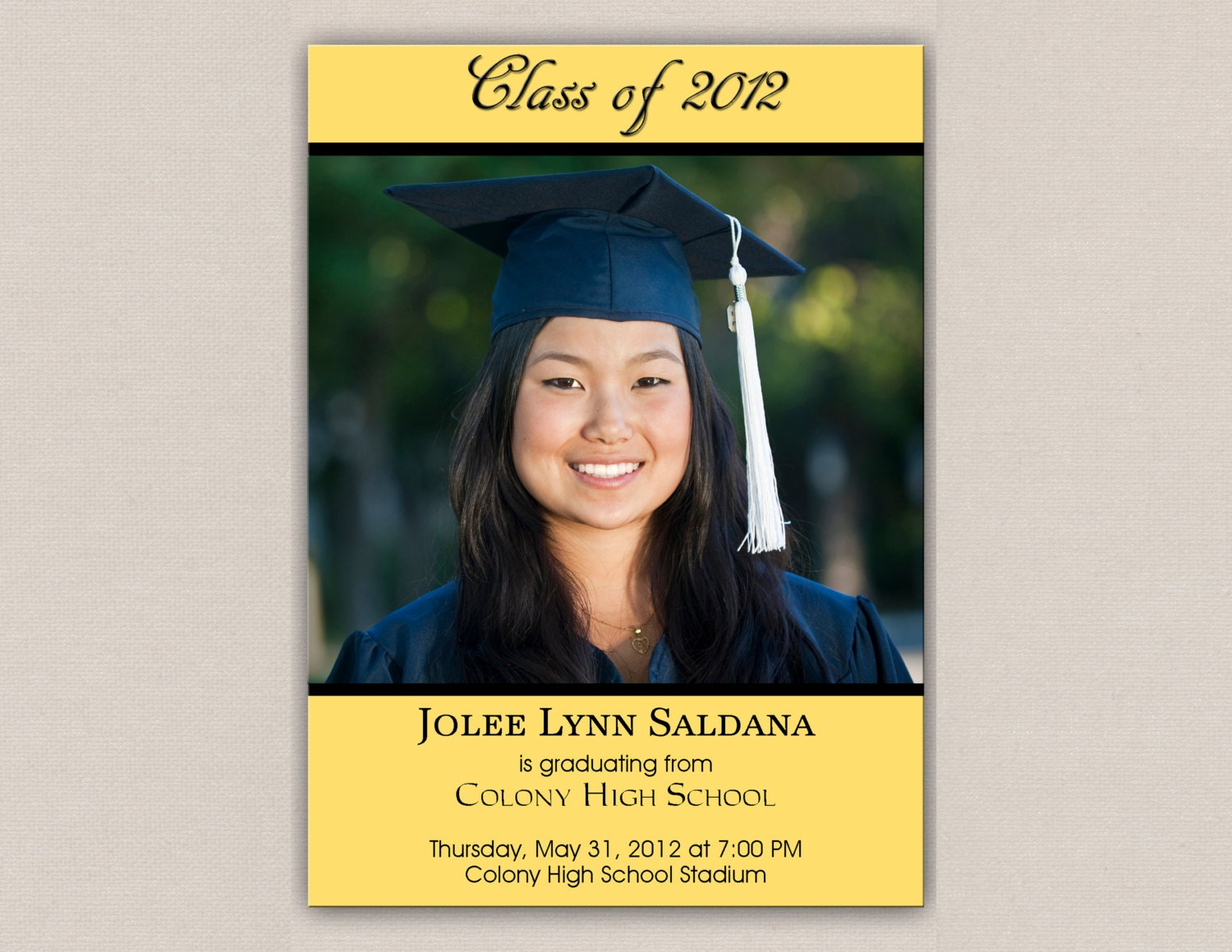 Graduation Announcement - Graduation Invitation - Graduation Party ...