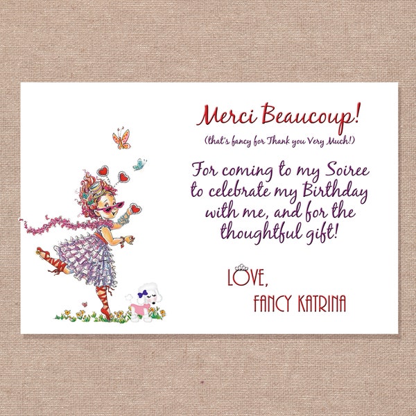 Fancy Thank You Card - Etsy