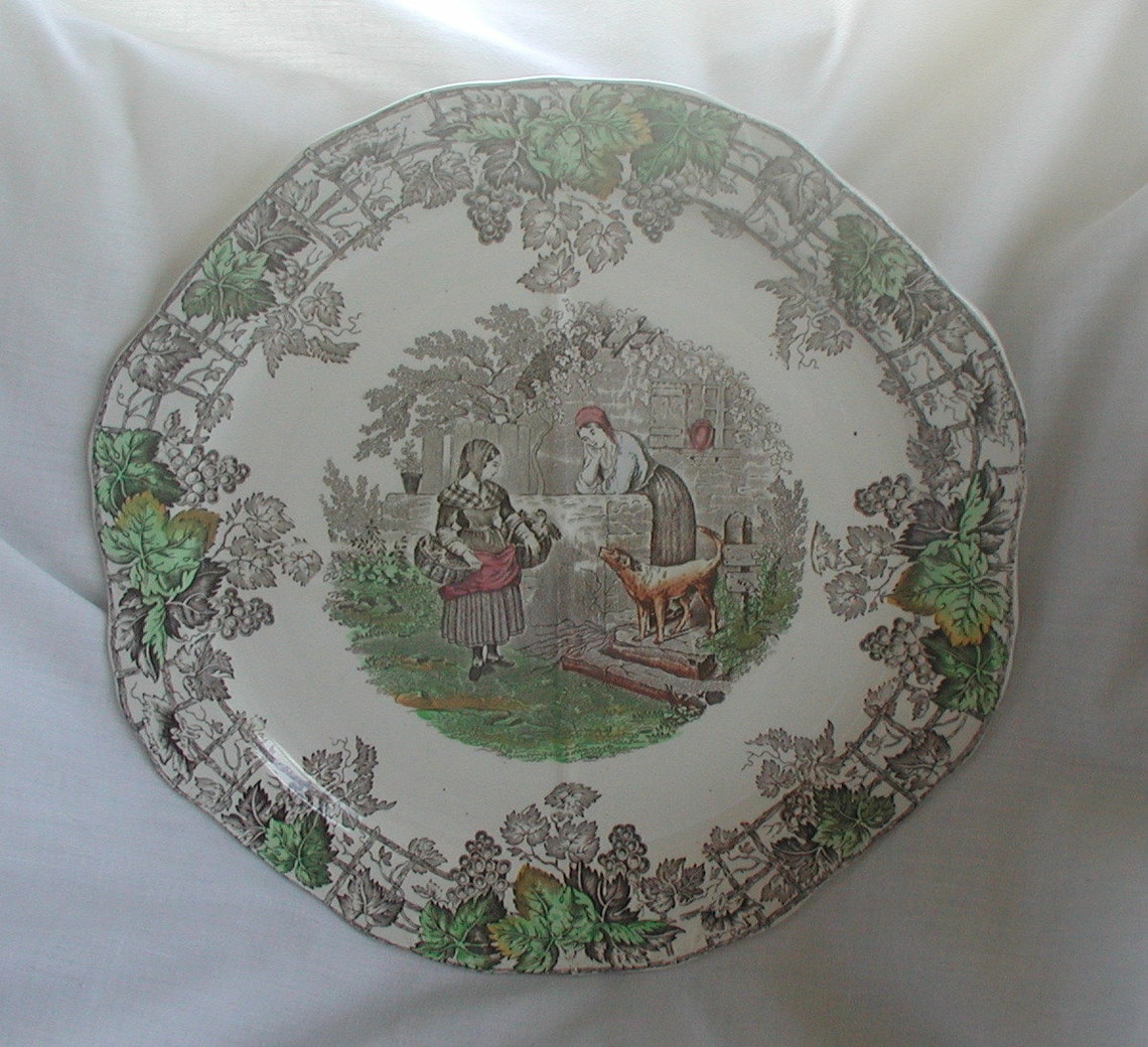 Copeland Spode Byron Series Quartered Sandwich Plate | Etsy UK