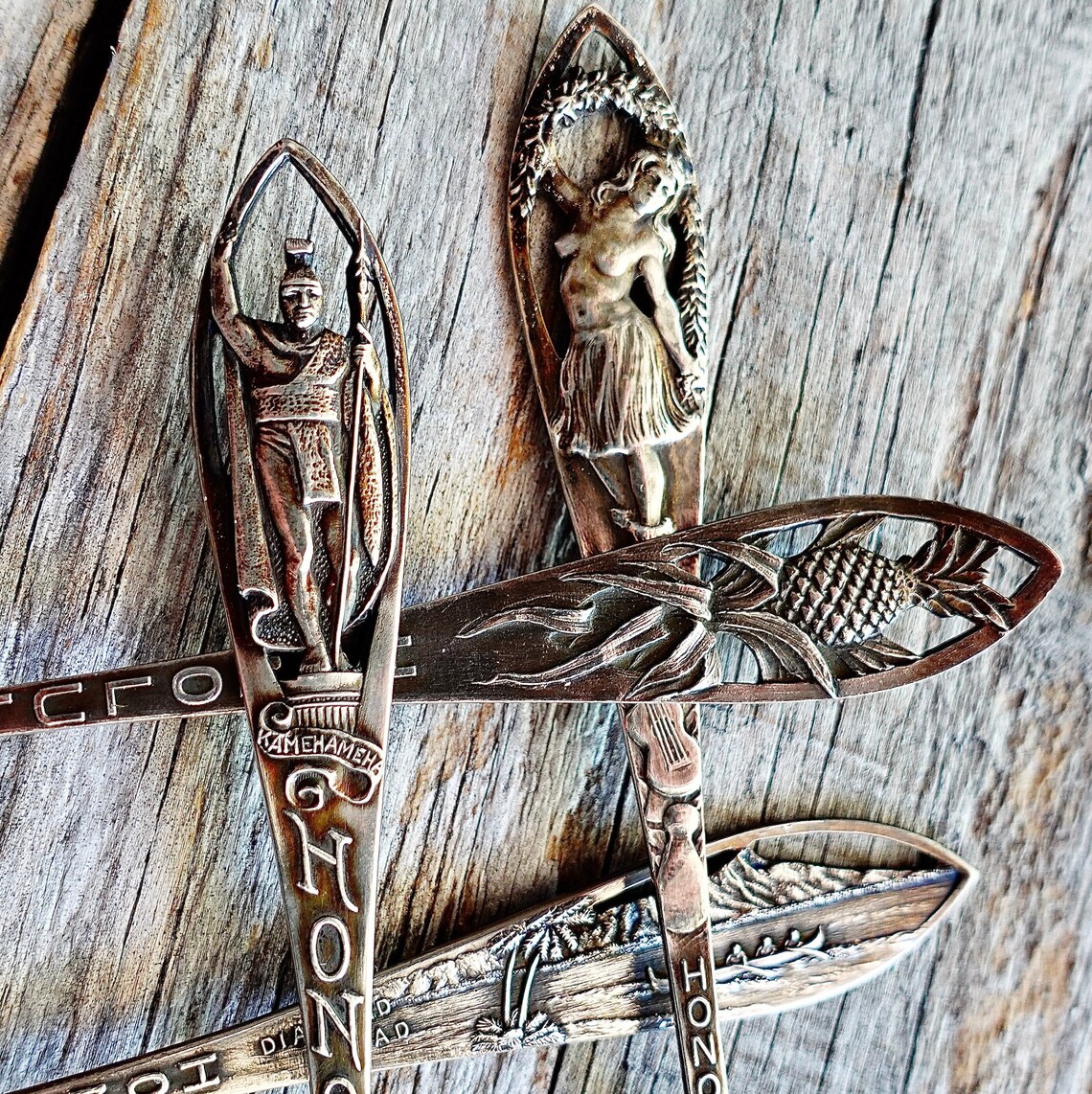 Hawaii Spoon Set / Vintage Souvenir in Sterling Silver - Etsy