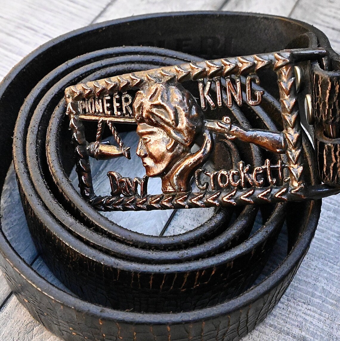 Davy Crockett Belt Buckle / Vintage Walt Disney Productions / | Etsy
