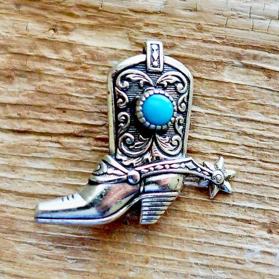 Fred Harvey Cowboy Boot Pin / Vintage 1960's by Bell Trading Post - Etsy