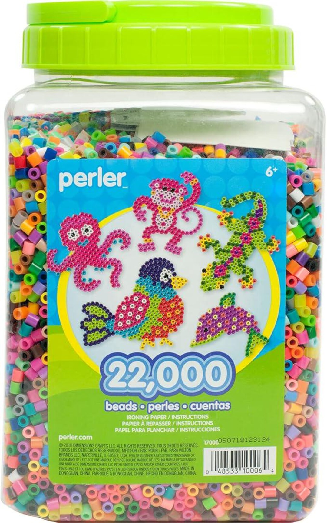 Mega Pack of 22,000 Colorful Perler Fusion Beads for DIY Crafts, Art ...