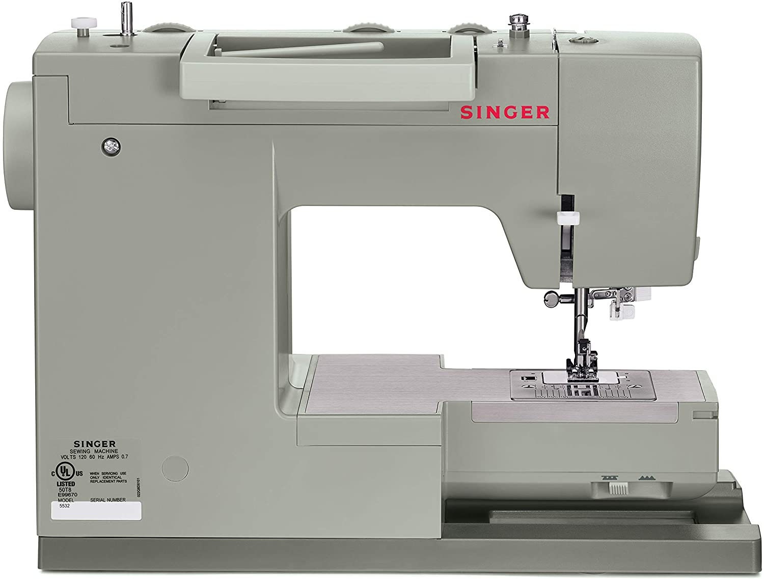 Singer 4452 Heavy Duty Sewing Machine: 32 Stitches, Metal Frame, Needle ...