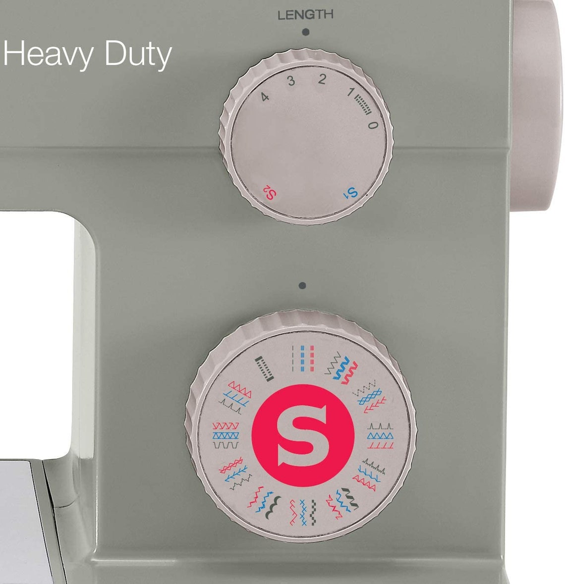 Singer 4452 Heavy Duty Sewing Machine: 32 Stitches, Metal Frame, Needle ...