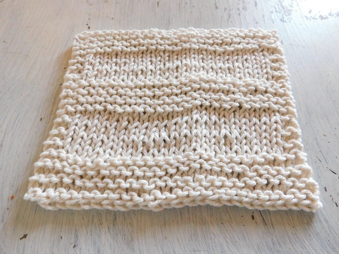 Washcloth Pattern, Easy Knitting Pattern, Beginner Knitter - Etsy