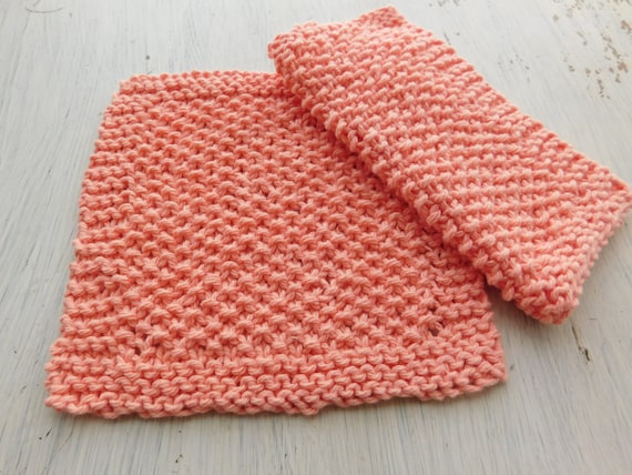 Knitted Washcloth Pattern Easy Pattern Beginner Knitted | Etsy