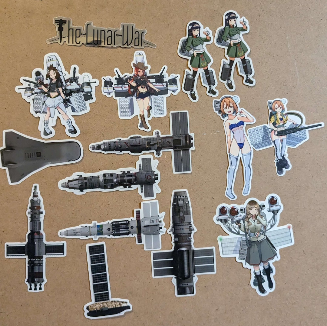 The Lunar War Stickers - Etsy