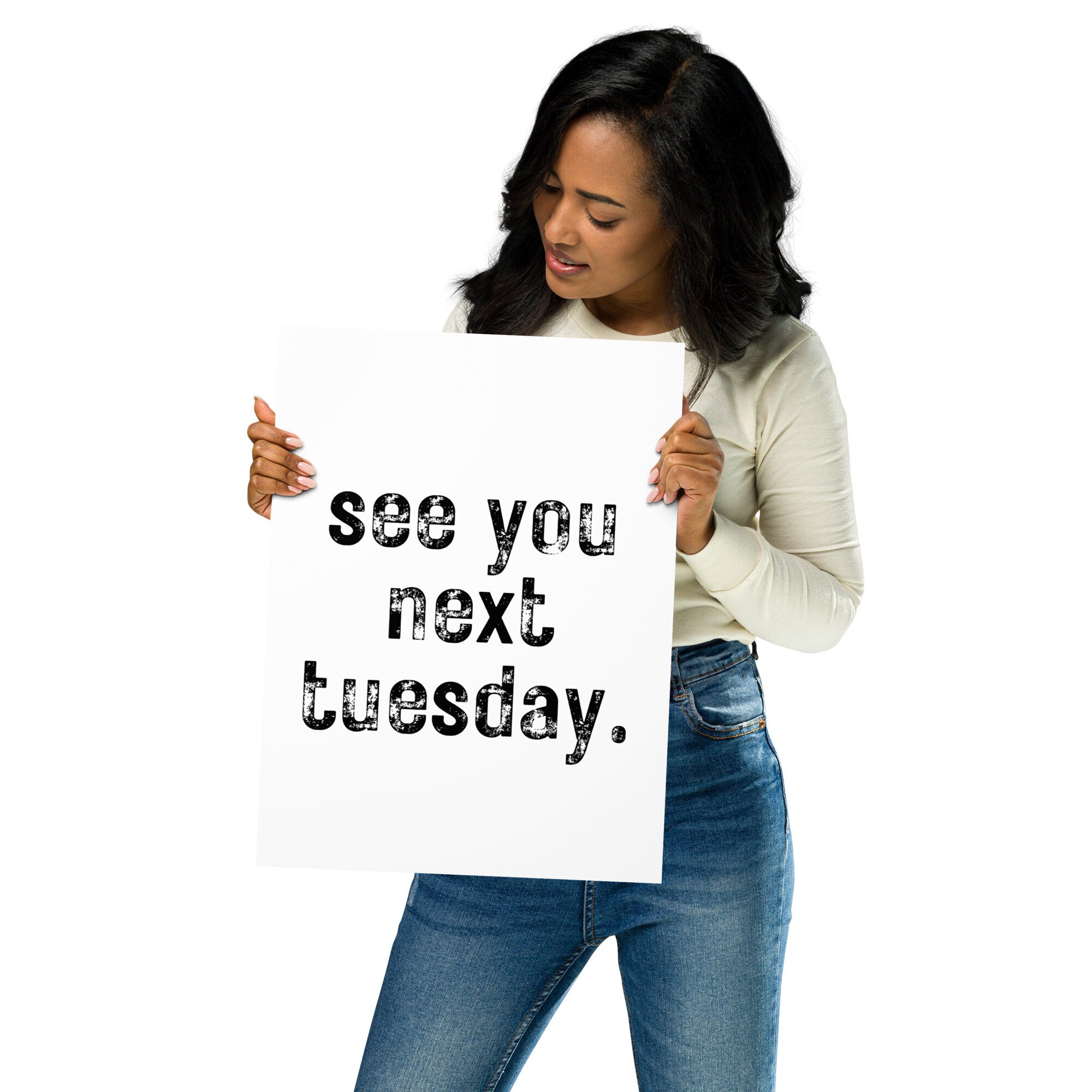 See You Next Tuesday Poster, Sarcastic Typography Art Print, Witty and ...