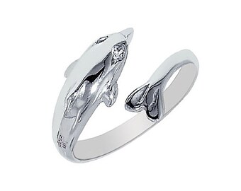 Dolphin Toe Ring - Etsy