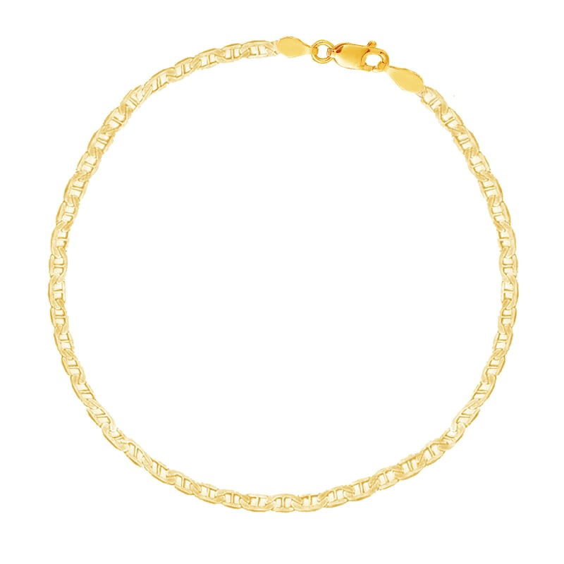 14k Gold Anklet - Etsy