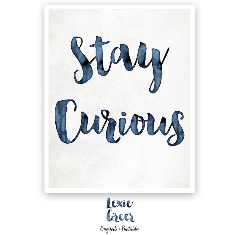 Stay Curious Quote Print Stay Curious Quote Stay Curious - Etsy