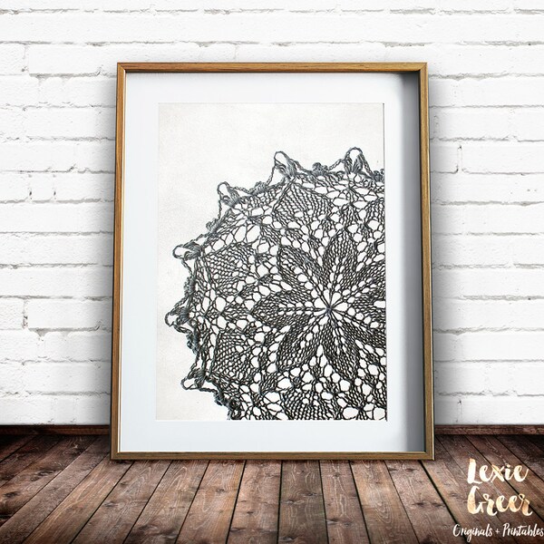 Doily Print - Etsy