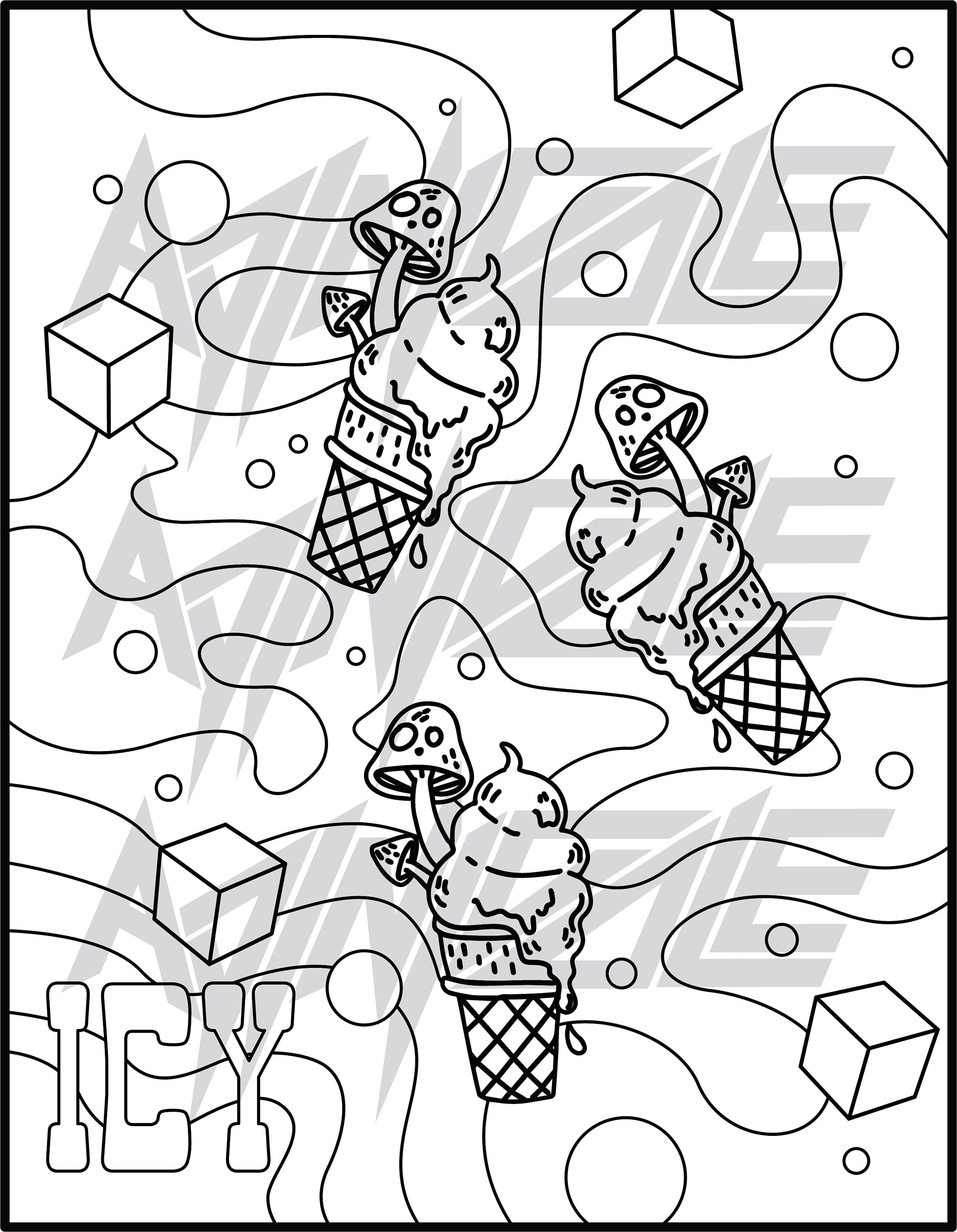 ICY Coloring Page - Etsy