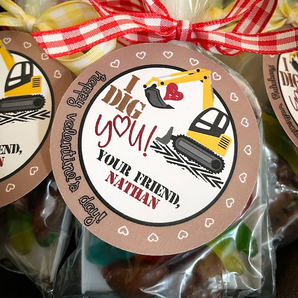 I Dig You Valentine Stickers - Etsy