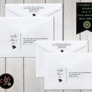 Calligraphy Envelope Printable, Editableenvelope Template, Graduation ...