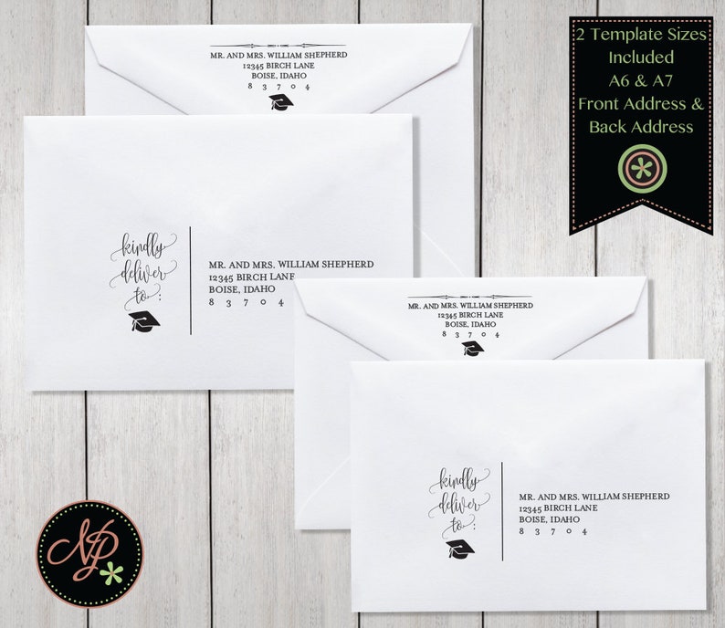 Calligraphy Envelope Printable EditableEnvelope Template | Etsy