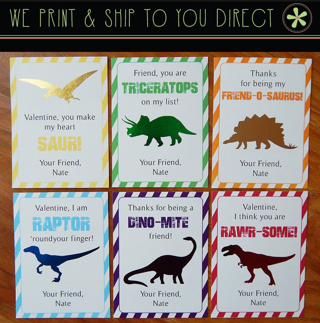 Kids Valentines | Kids Dinosaur Valentines | Kids Valentines Cards | T ...