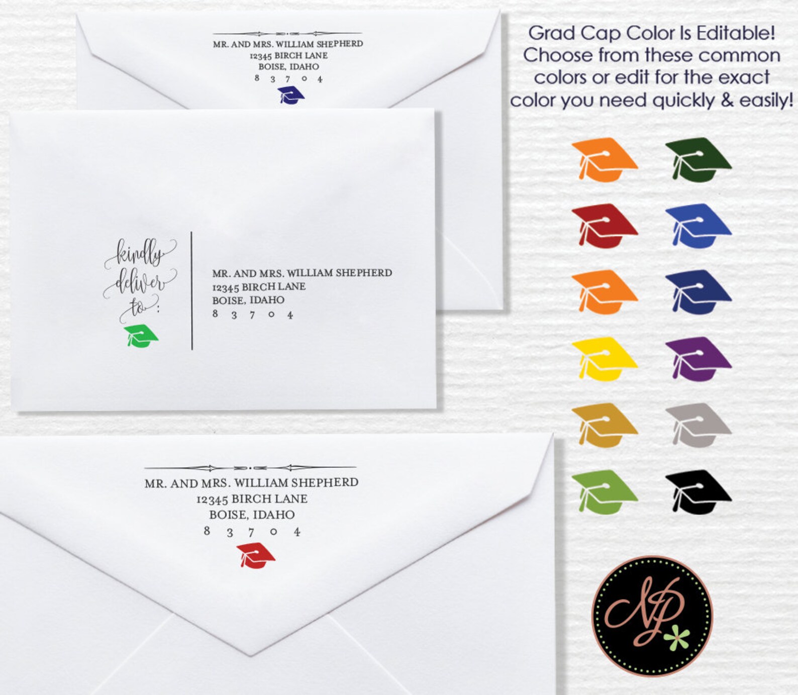 Calligraphy Envelope Printable EditableEnvelope Template | Etsy