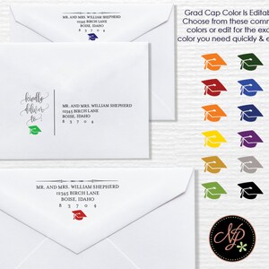 Calligraphy Envelope Printable, Editableenvelope Template, Graduation ...