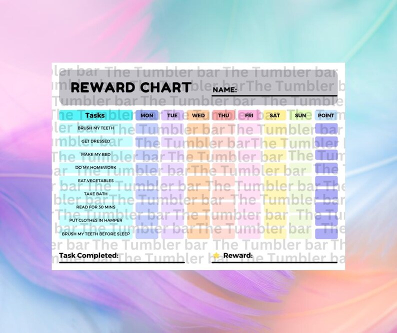 Reward Chart - Etsy