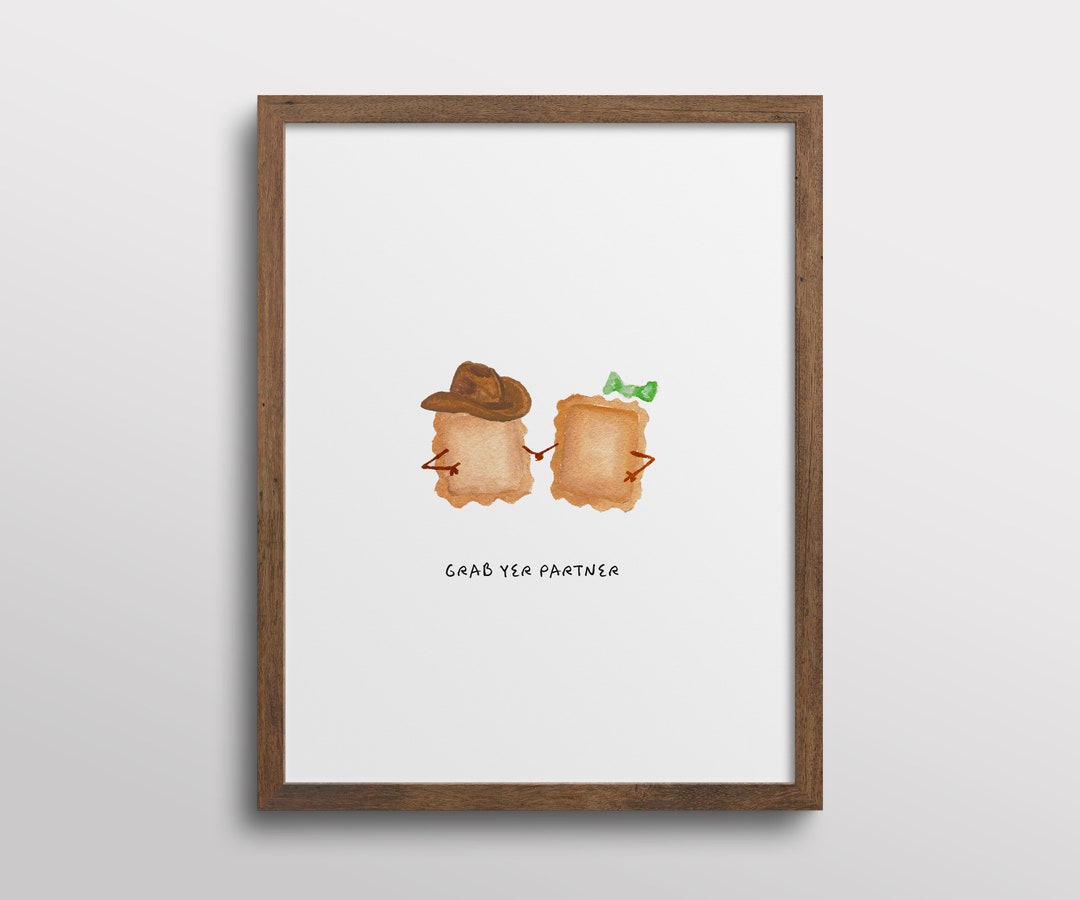 Whimsical Dancing Ravioli Pasta Square Dancing Grab Your Partner ...