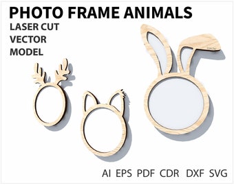 Laser cut animals | Etsy