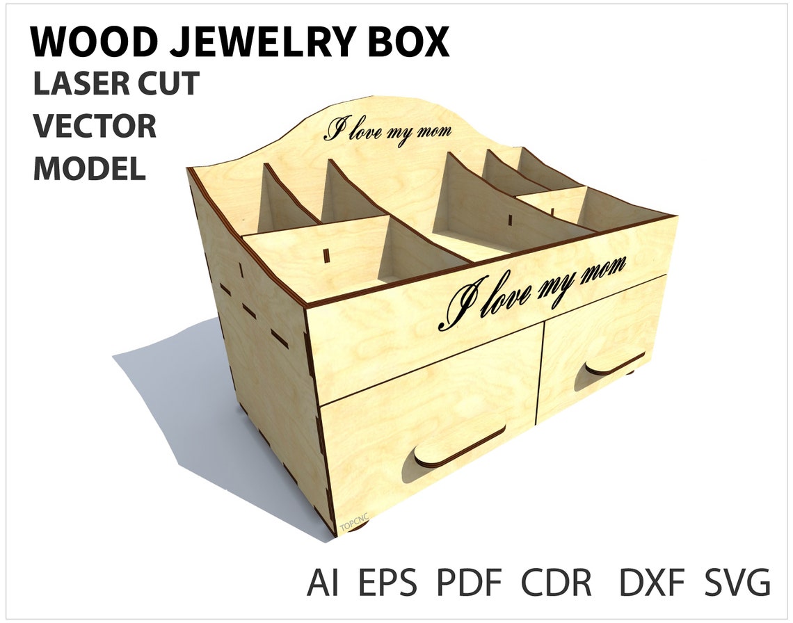 Jewelry Box CNC. Jewelry Box Jewelry Box Cut Vector Model | Etsy