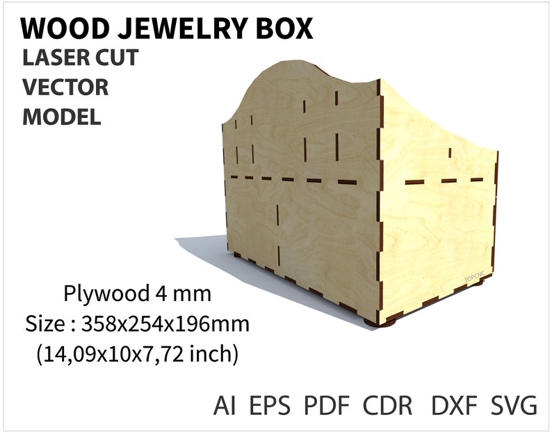 Jewelry Box CNC. Jewelry Box Jewelry Box Cut Vector Model | Etsy