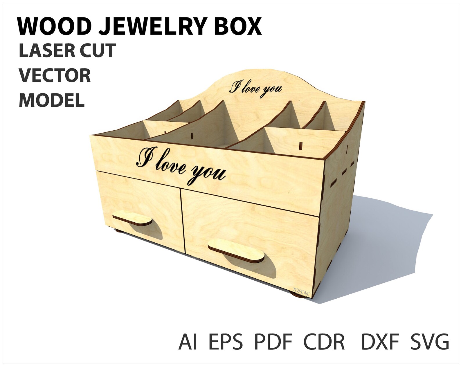 Jewelry Box CNC. Jewelry Box Jewelry Box Cut Vector Model | Etsy