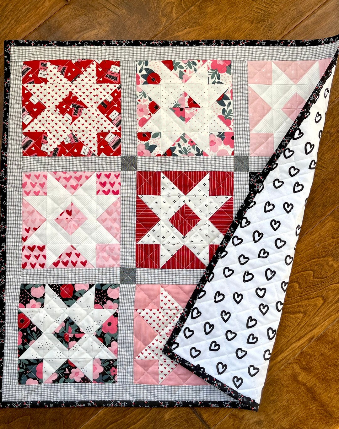 Nine Patch Star Mini Quilt Pattern PDF Digital File - Etsy