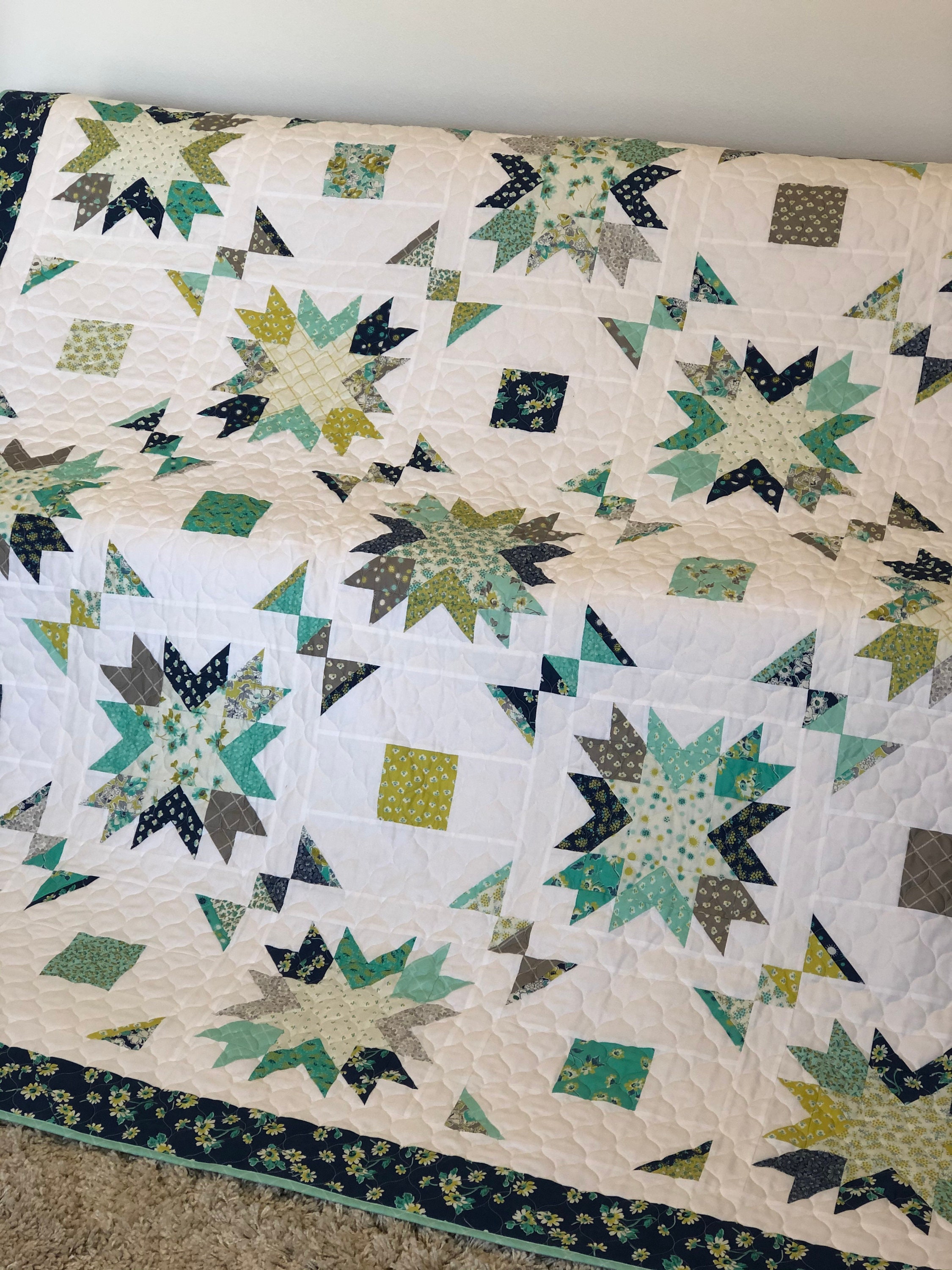 Gemstone Quilt Pattern Paper Copy - Etsy