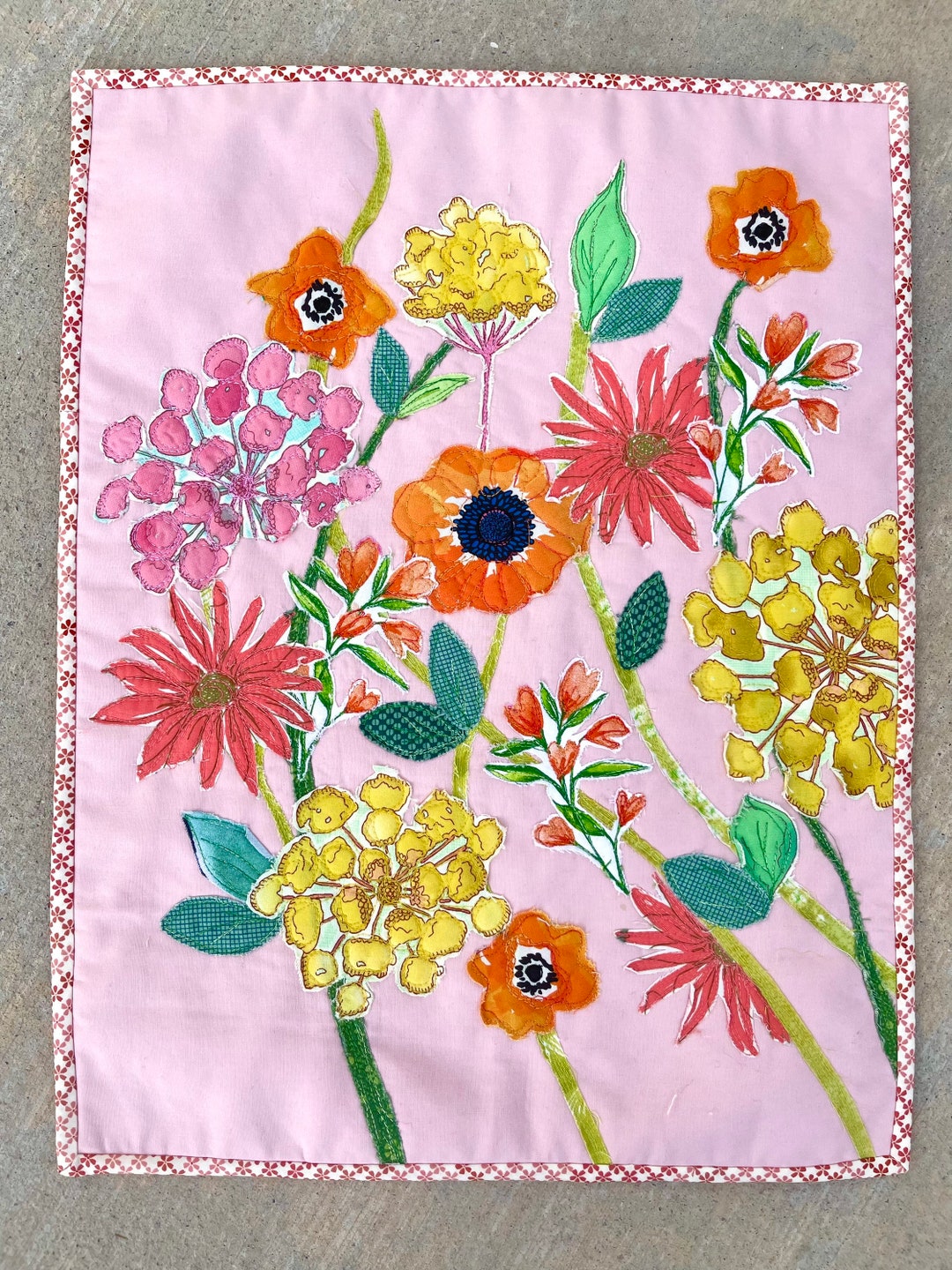 Art Quilt/ Fabric Collage/wall Hanging - Etsy