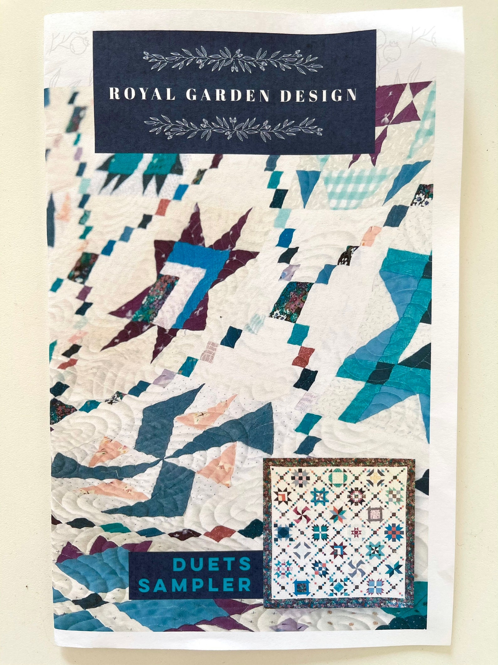 Duets Sampler Quilt Paper Copy | Etsy