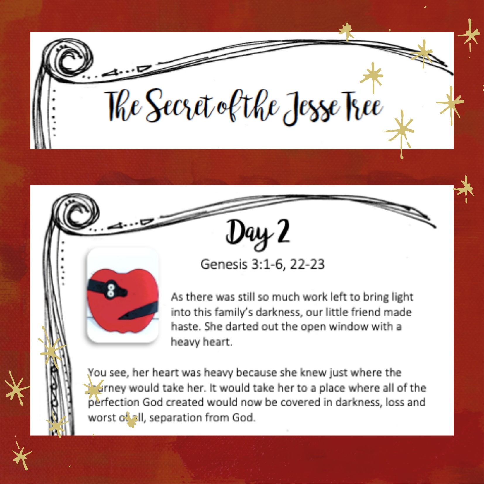 Jesse Tree Advent Story Devotional - Etsy