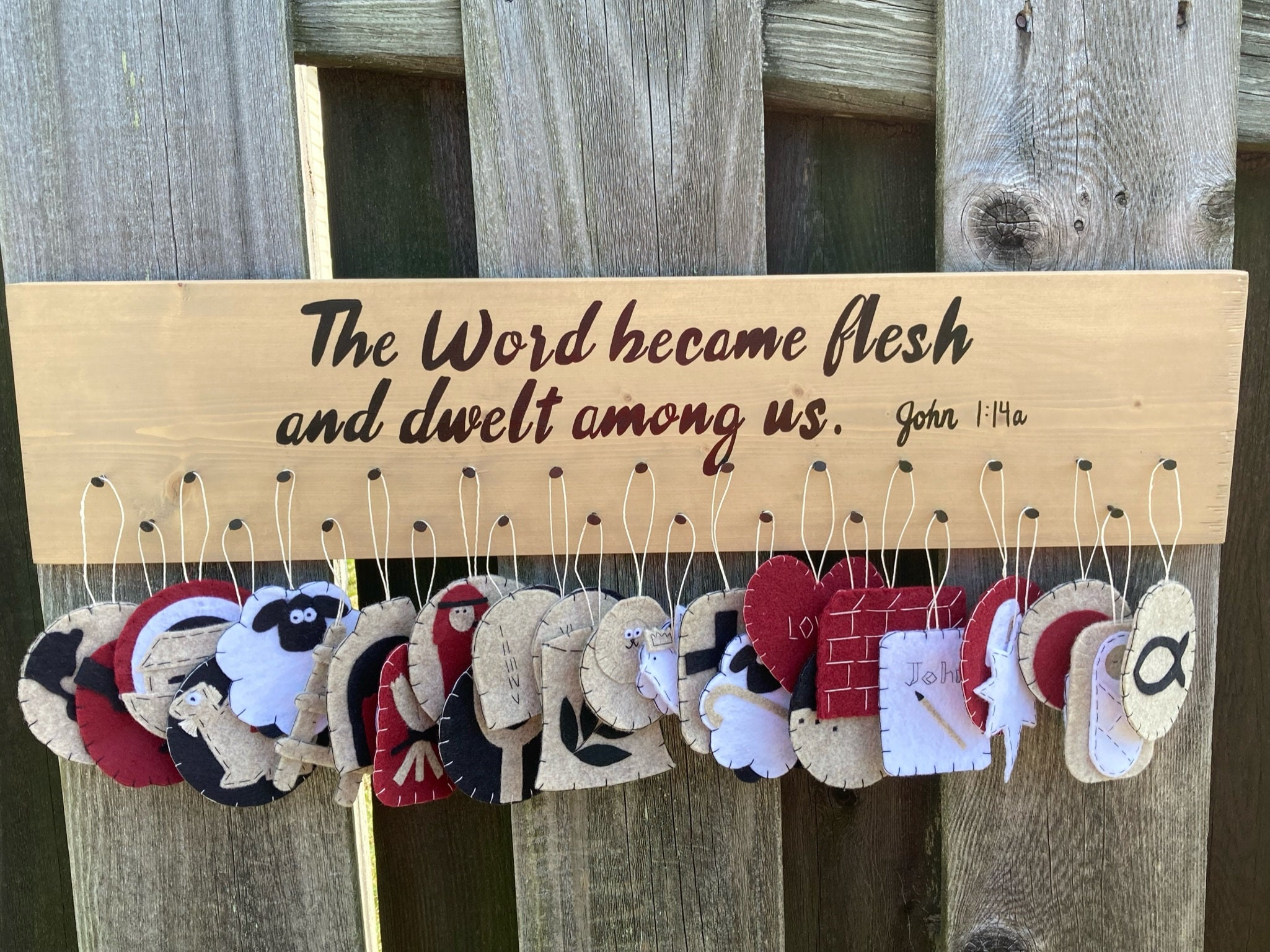 Jesse Tree Ornament Wall Display - Etsy