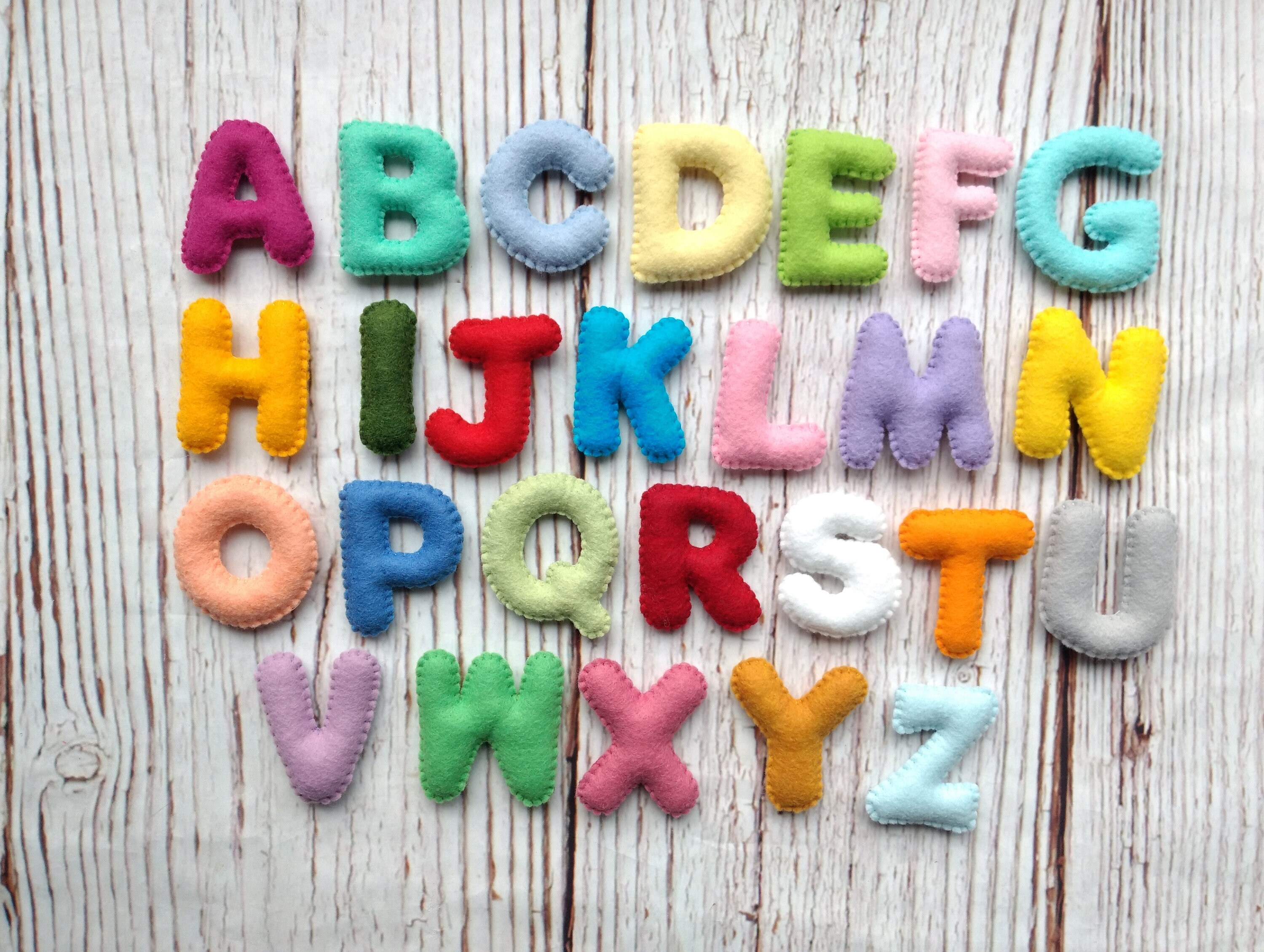 Magnetic Felt ABC Stuffed English Alphabet Toddler Letter | Etsy