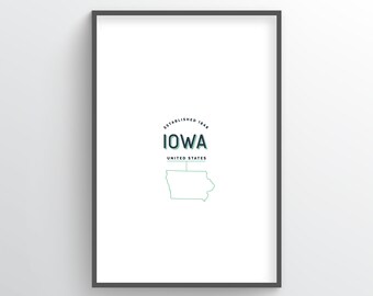 Iowa State Poster - Etsy