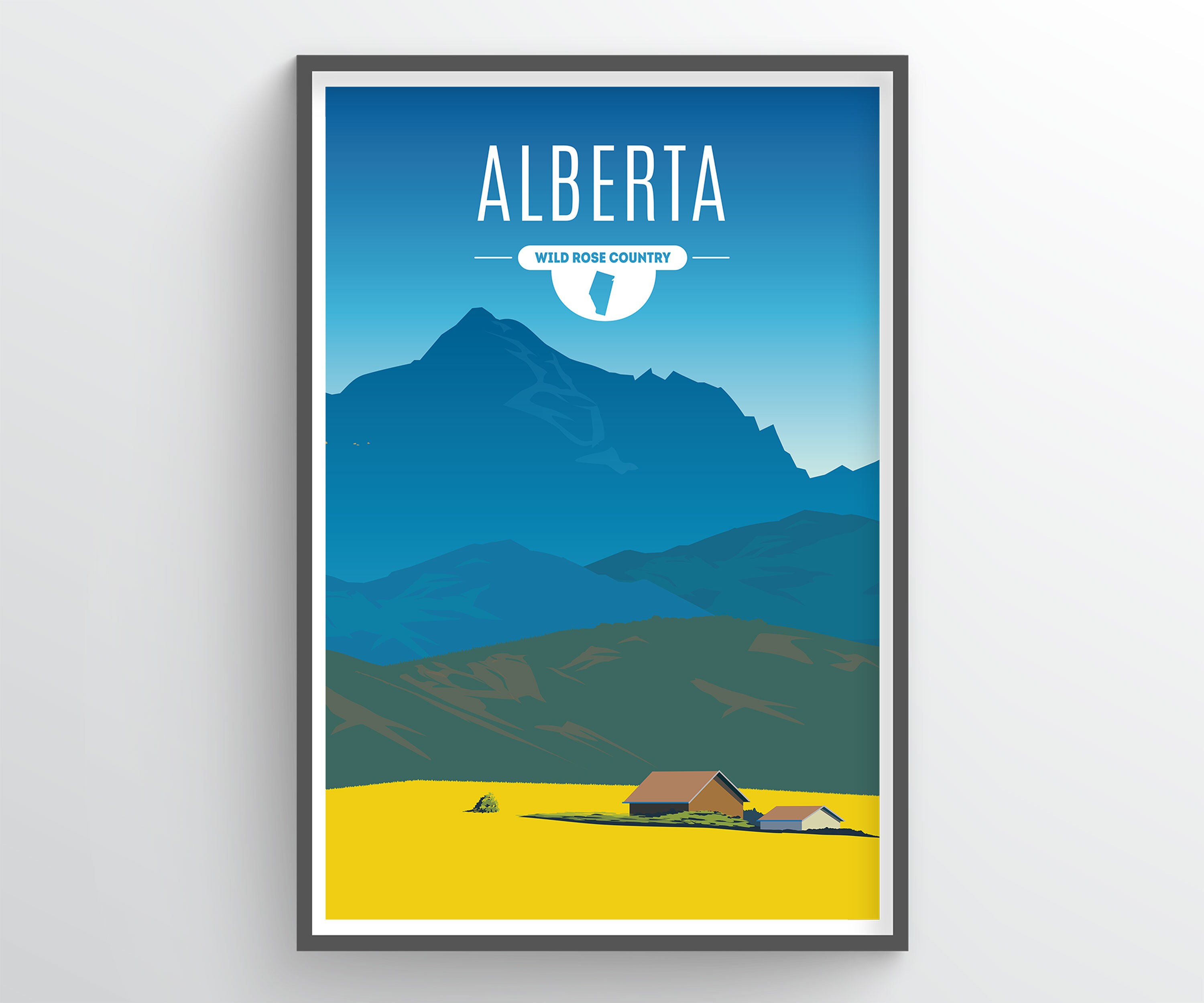 Alberta Province Art Print Canada Map Art Map Art Modern - Etsy Canada