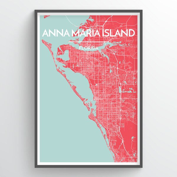Anna Maria Island Map - Etsy
