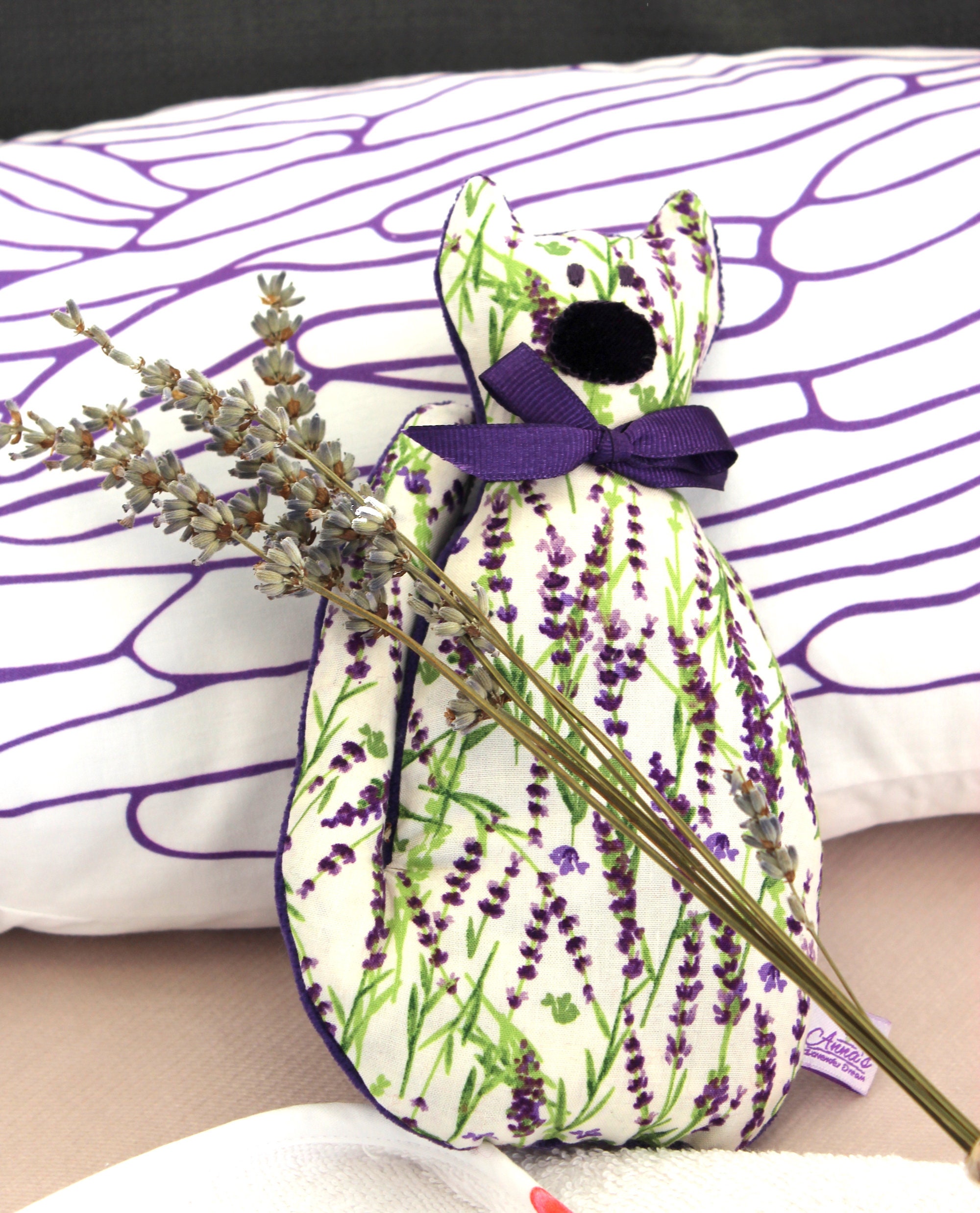Travel-sized Lavender Infused Cotton Toys: Teddy, Birdy, Kitty ...