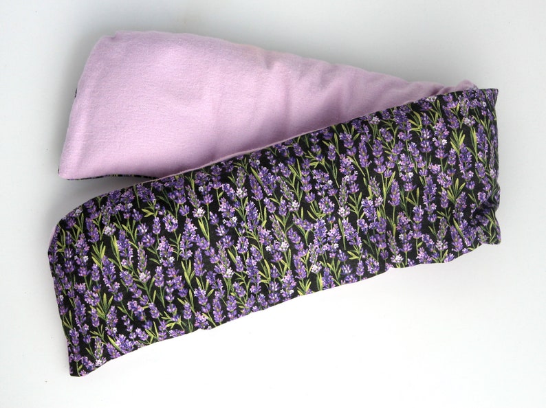 Relaxing Lavender Neck Pillow Purple Lavender Print Embroidery ...