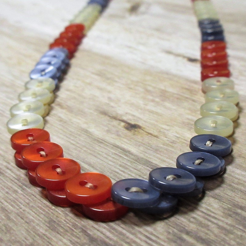 Button Necklace - Etsy