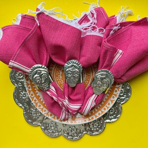 NEW Señora Catrina Sugar Skull Punched Tin Napkin Rings // Hojalata ...