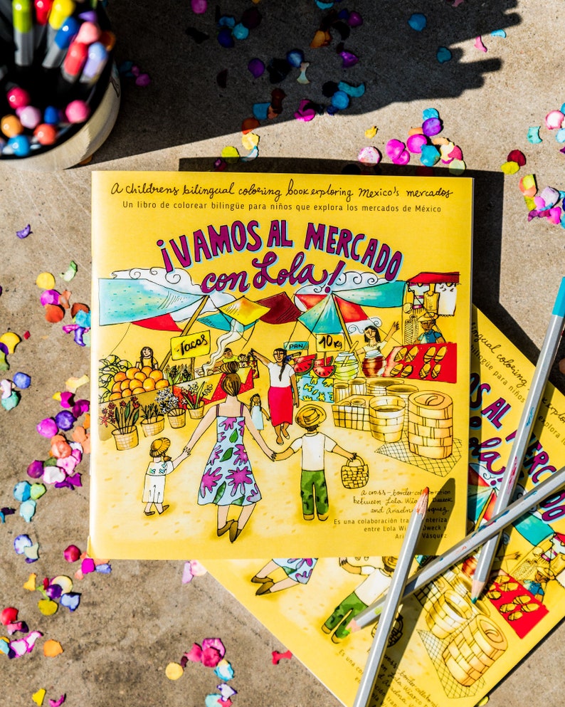 GIFT SET for Kids: Bilingual Coloring Book + Spanish Memory Cards ...