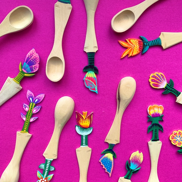 Mini Wooden Spoons - Etsy