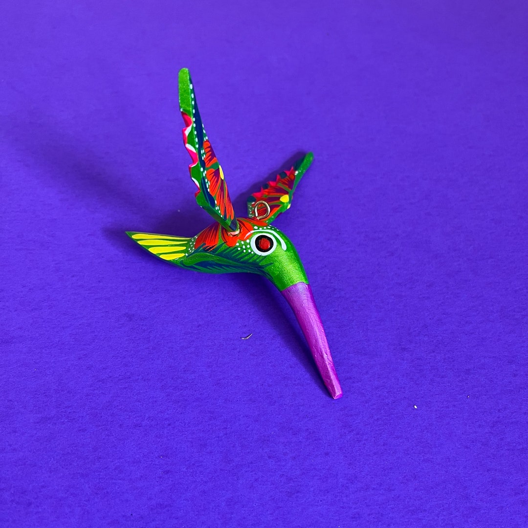 Alebrije Hummingbird Colibri 4 - 5 Inches // Hand-carved and Hand ...
